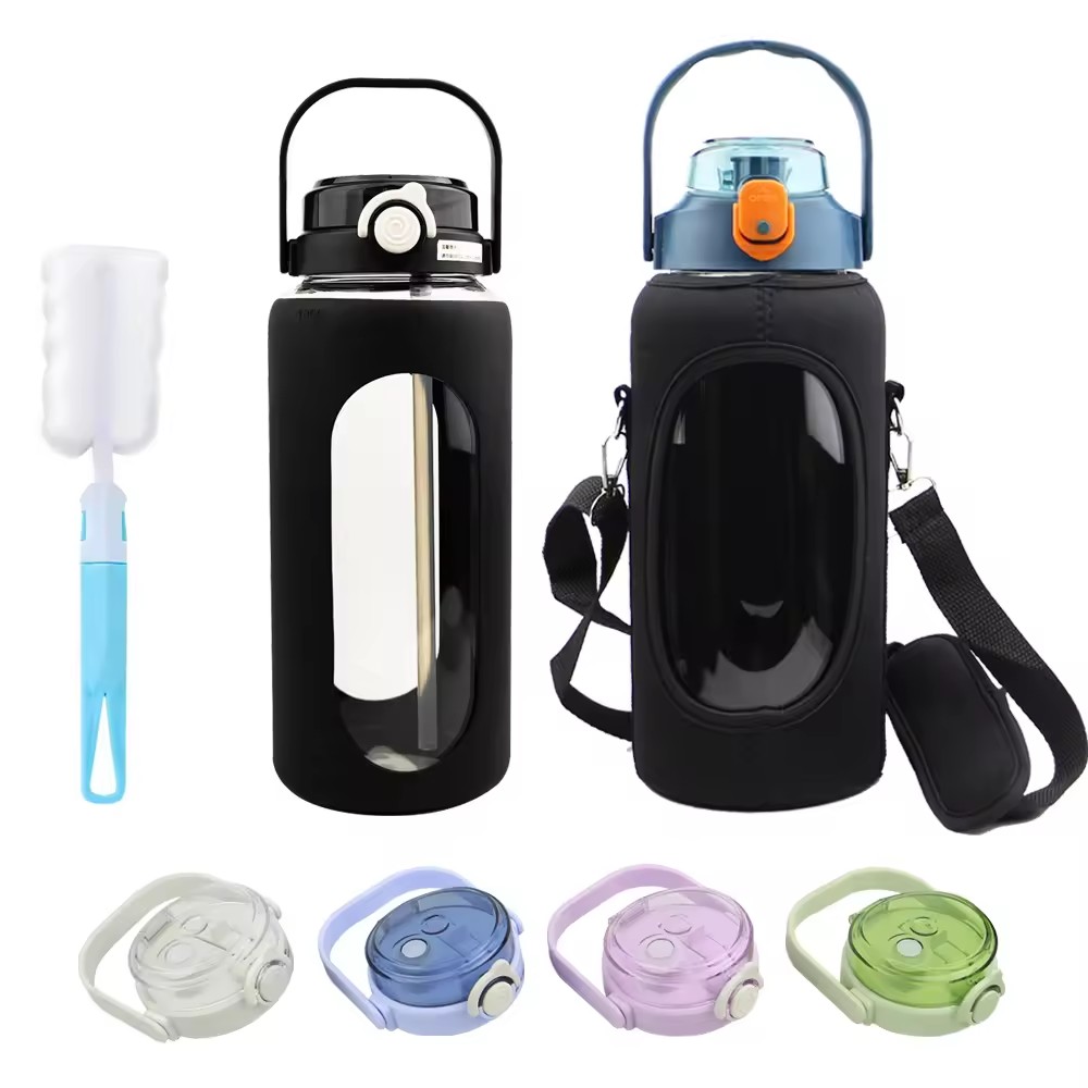 Large scale fitness water bottle