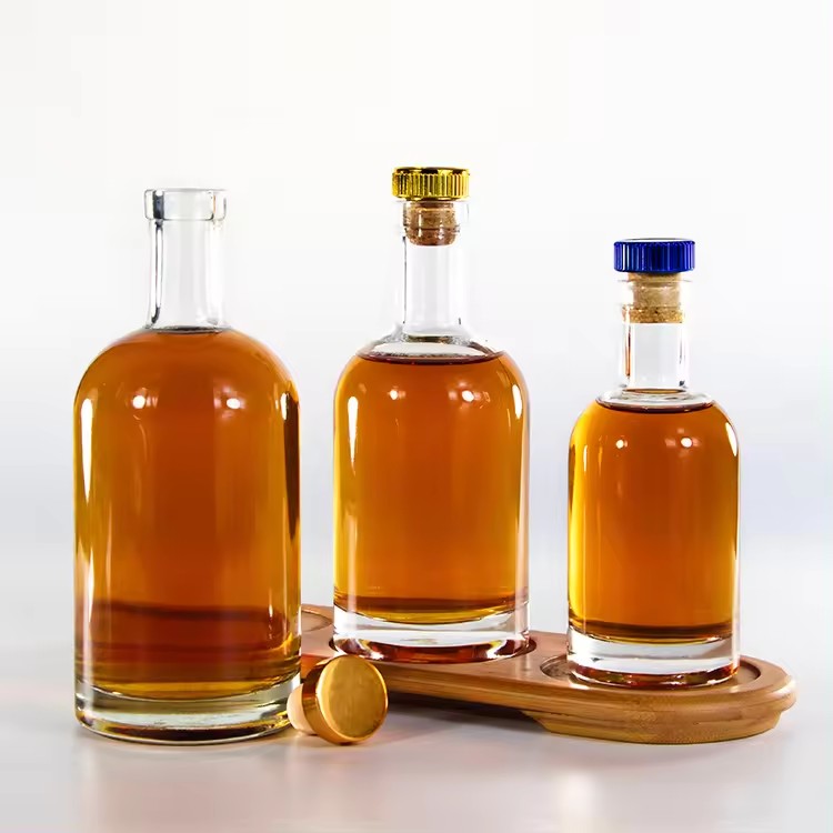 Vodka olive oil glass bottle