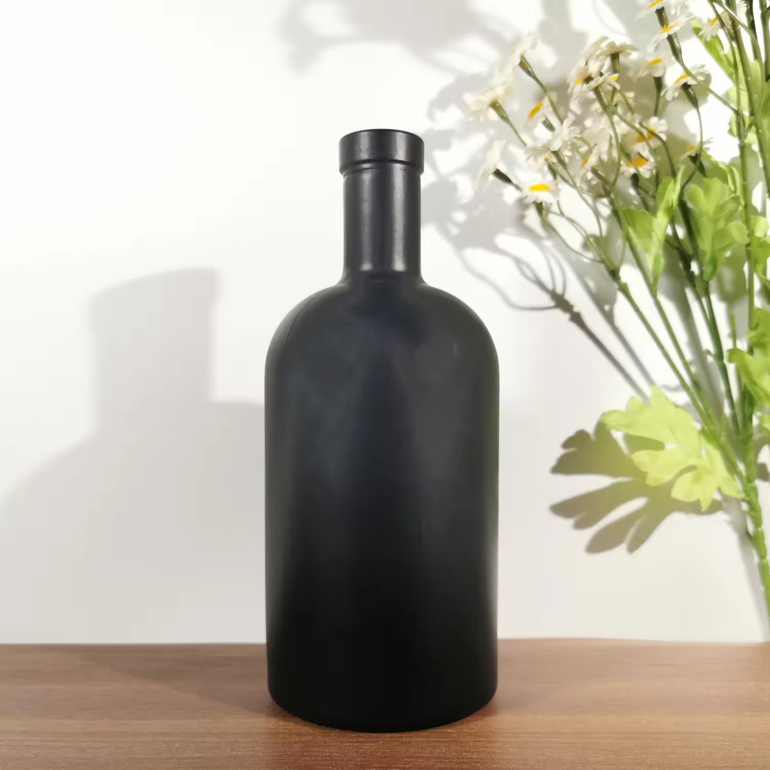 Vodka olive oil glass bottle