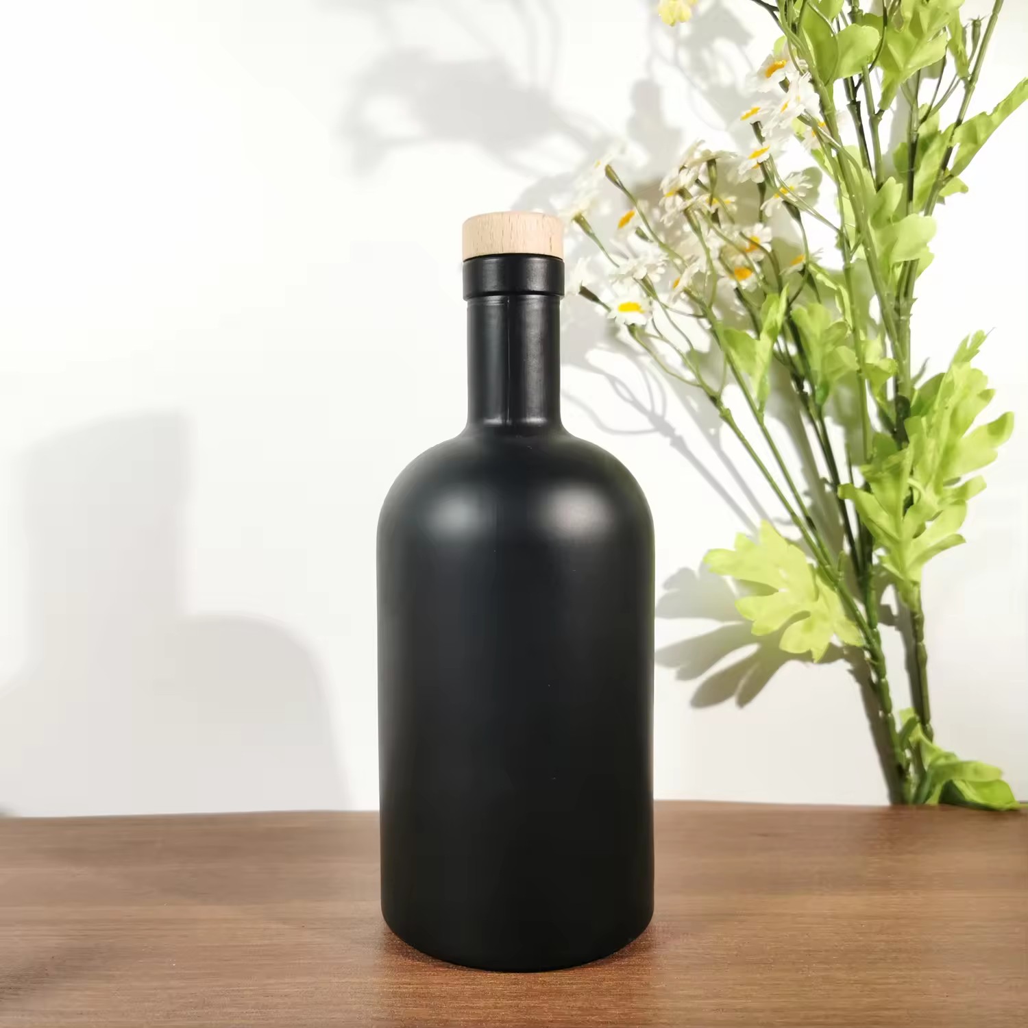 Vodka olive oil glass bottle